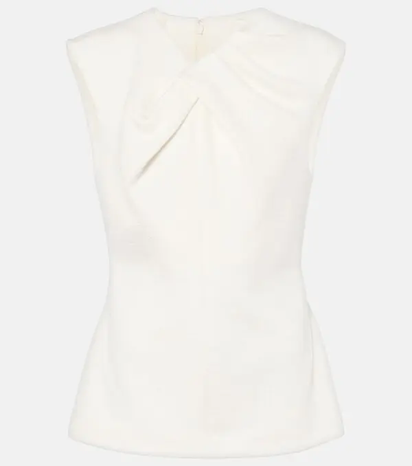 JIL SANDER Draped Top - Beige