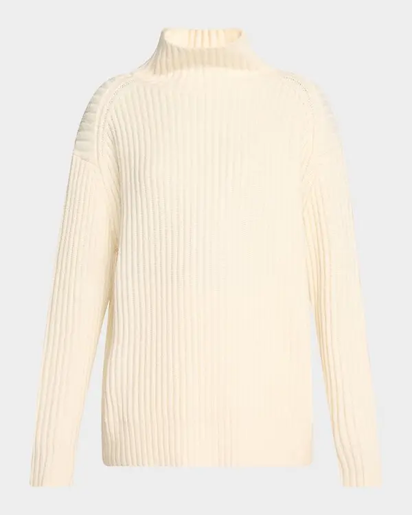 Lela Rose Rhinestone Turtleneck Sweater