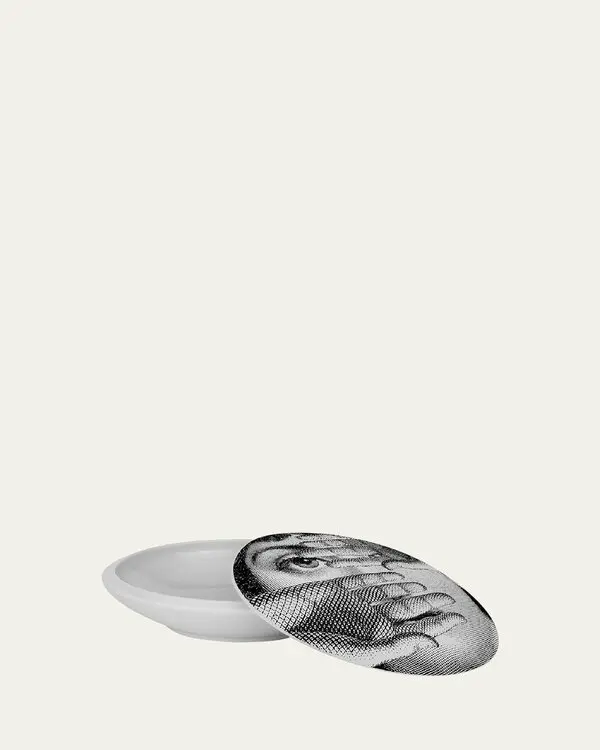 FORNASETTI Tema E Variazioni N.154 Round Box - Blackwhite