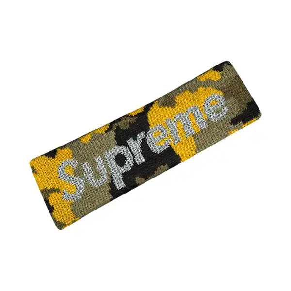 帽子 Supreme New Era Reflective Logo Headband Supreme X New Era Reflective Logo Headband - Yellow | Editorialist