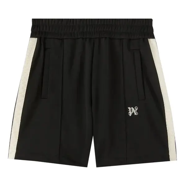 Palm Angels Monogram Track Shorts - Black