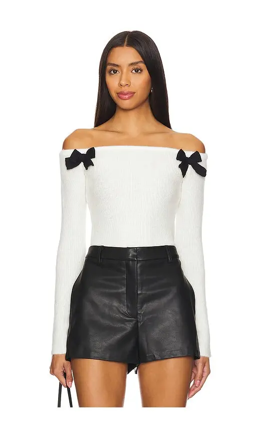 Majorelle Leonie Knit Sweater - White