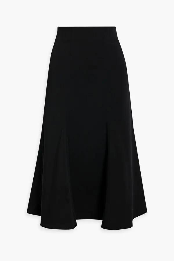Co Wool-blend Twill Midi Skirt