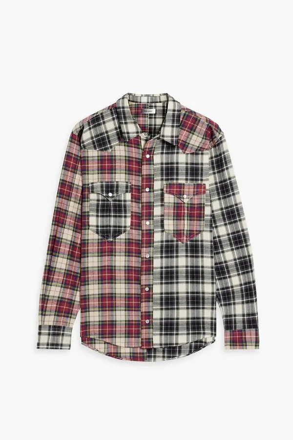 Isabel Marant Marty Checked Cottonflannel Shirt - Red