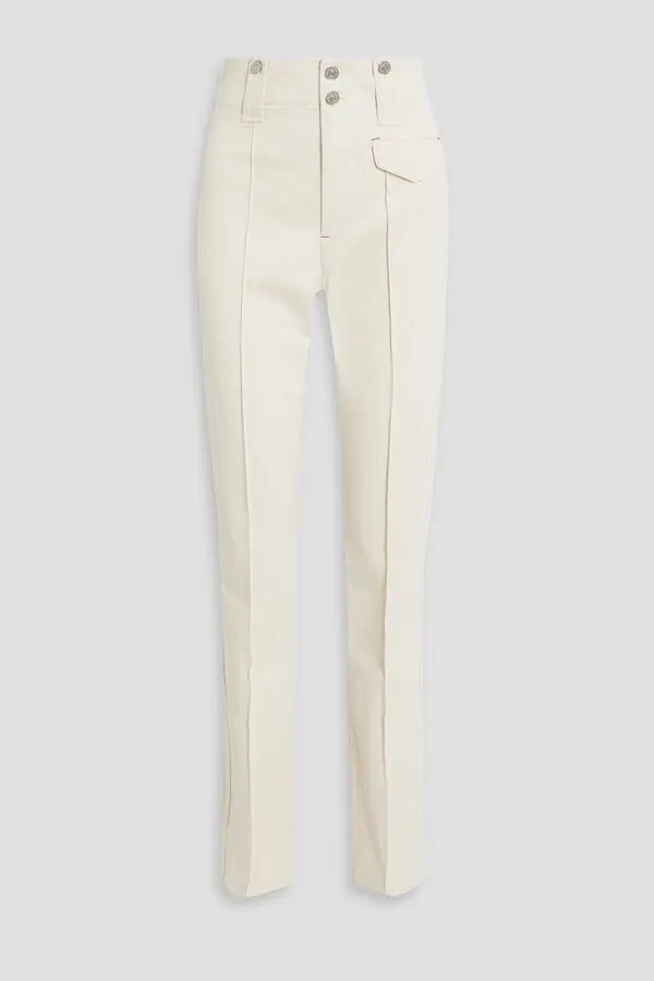 Isabel Marant Dilirok Straight-leg Cotton-twill Pants