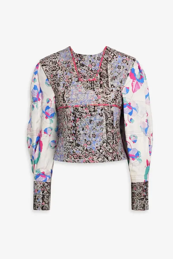 Isabel Marant Printed Jacquard Top