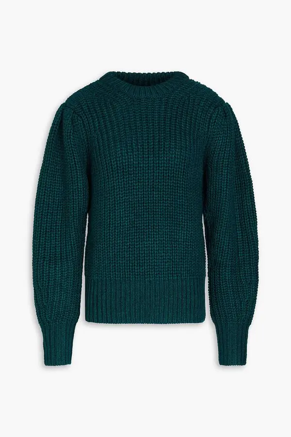 MARANT ETOILE Pleane Ribbed Wool-blend Sweater