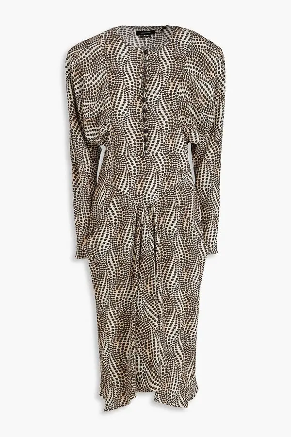 Isabel Marant Ibelky Printed Silk Dress