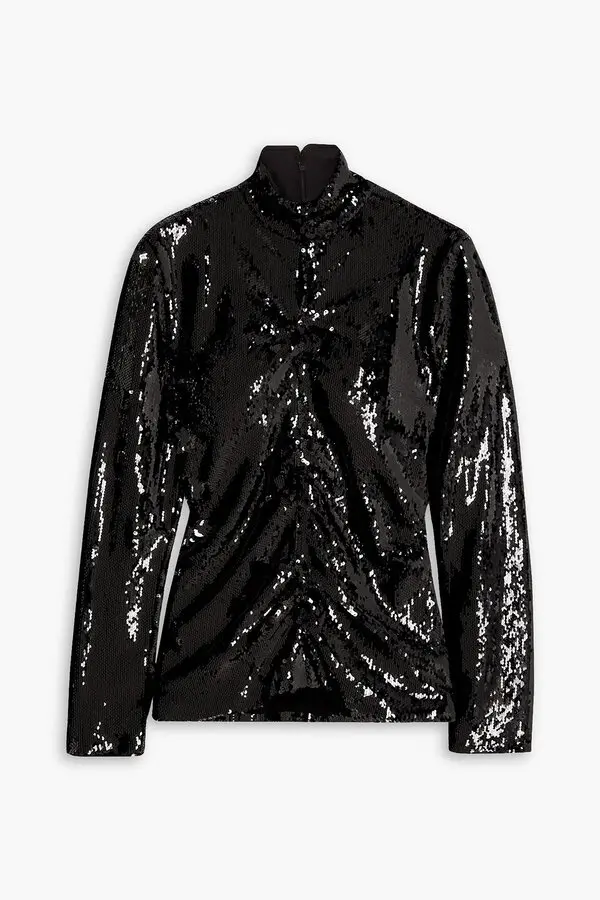 Isabel Marant Milana Sequined Turtleneck Top