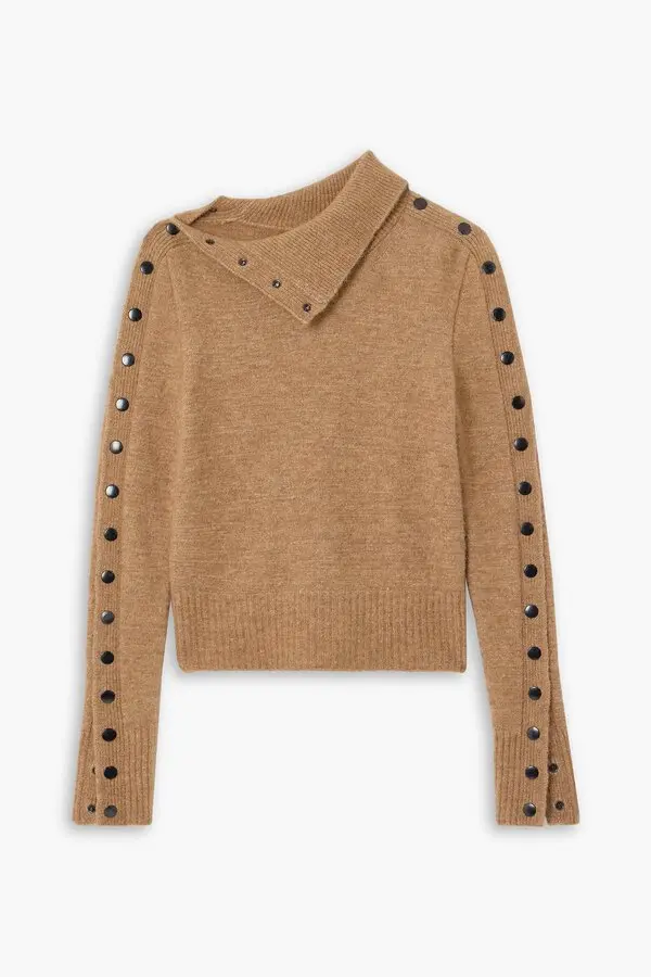 Isabel Marant Malo Convertible Knitted Sweater - Camel