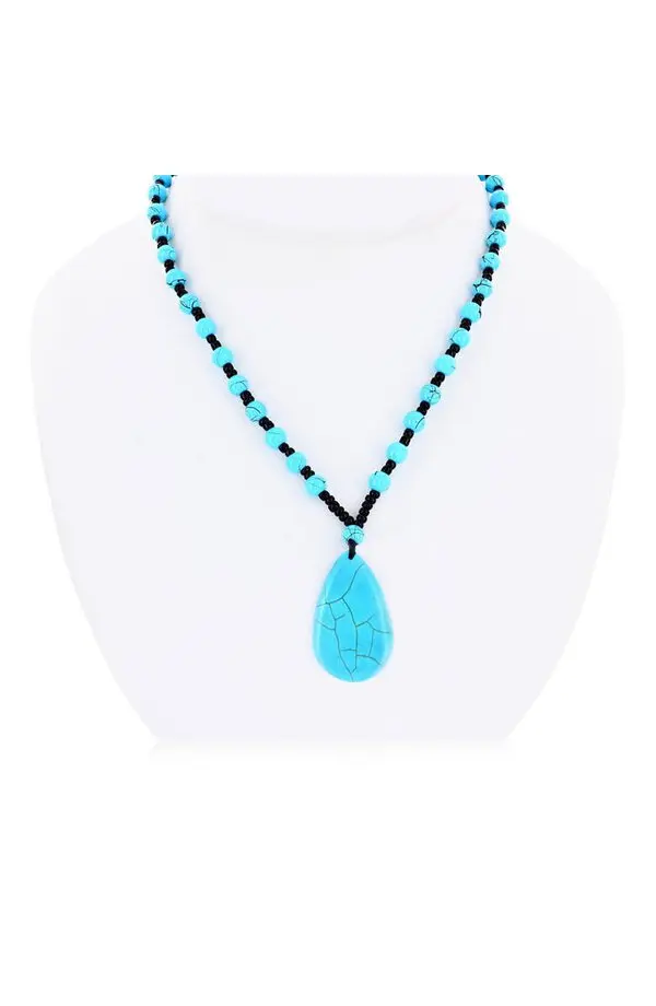 DONATELLO GIAN Turqurenite Long Necklace - Turquoise