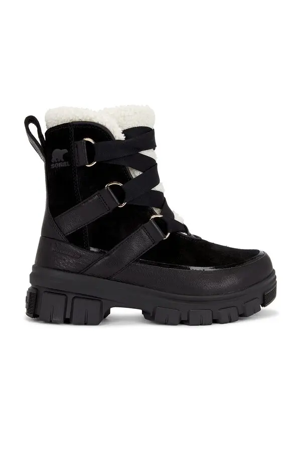 Sorel Tivoli V Resort Boots - Black & Chalk