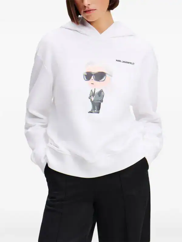 Karl Lagerfeld Ikon Hoodie White 16% Off Editorialist