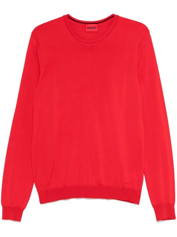 Hugo Boss Virgin Wool Sweater - Red