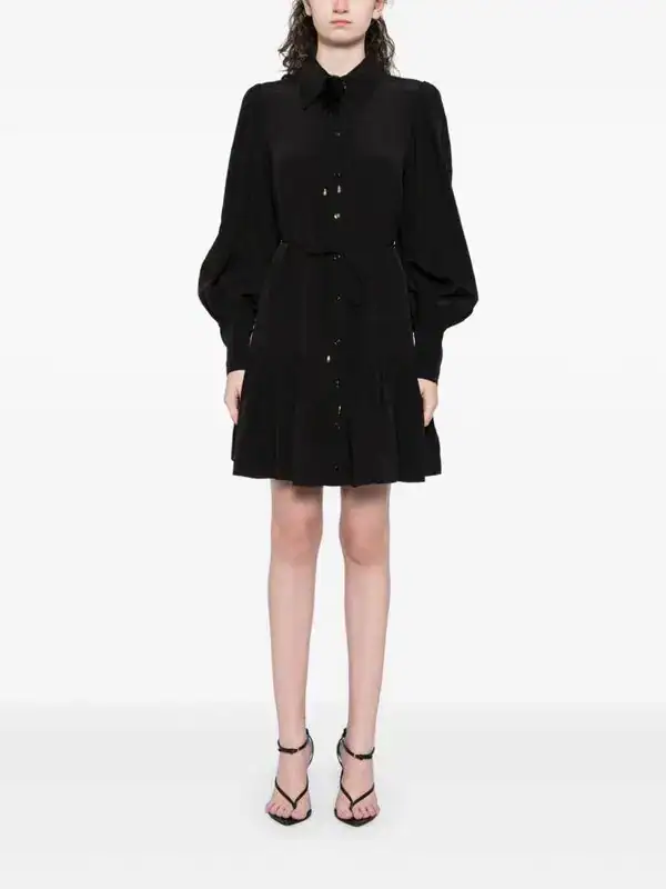 zimmermann shirt mini dress black Zimmermann Shirt Mini Dress In Black - 58% Off