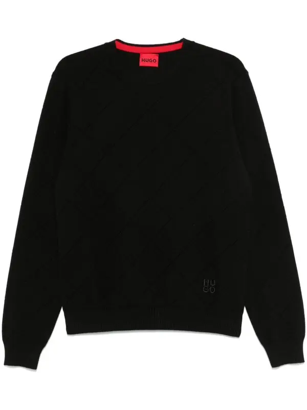 Hugo Boss Logo-embroidered Sweater