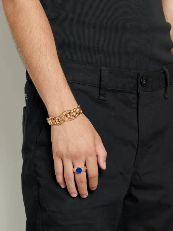 Emanuele Bicocchi Arabesque Engraved Signet Ring - Gold