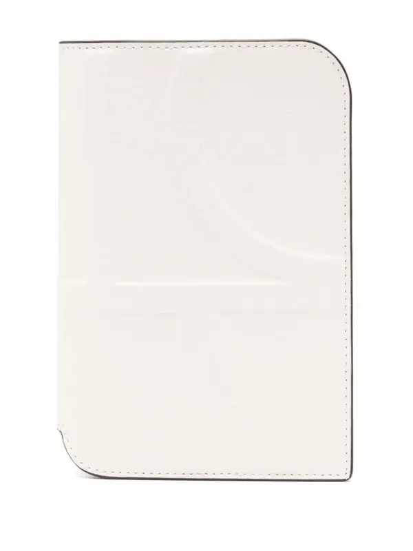 TOTÊME Embossed-monogram Passport Holder - Neutrals