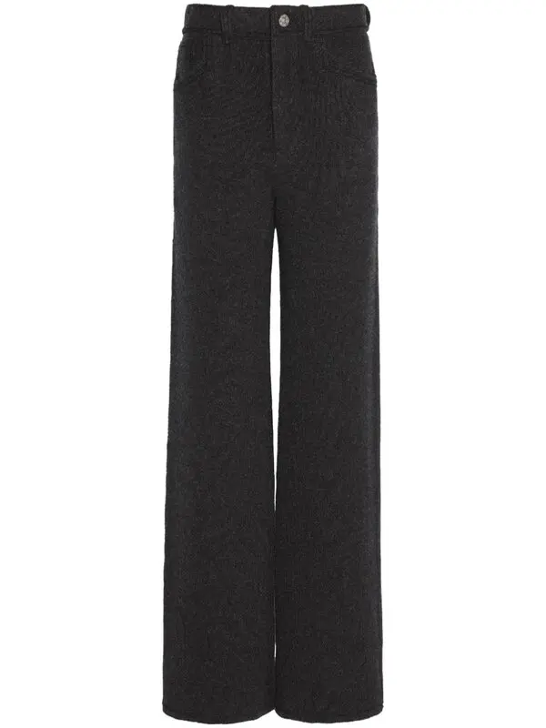 BARRIE Wide-leg Trousers - Black