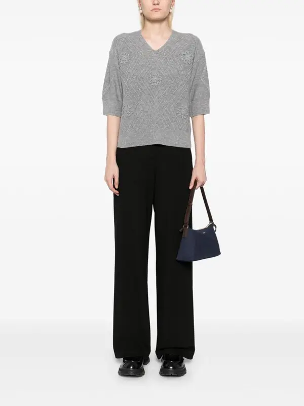 AGNÈS B. Short-sleeved Knitted Top