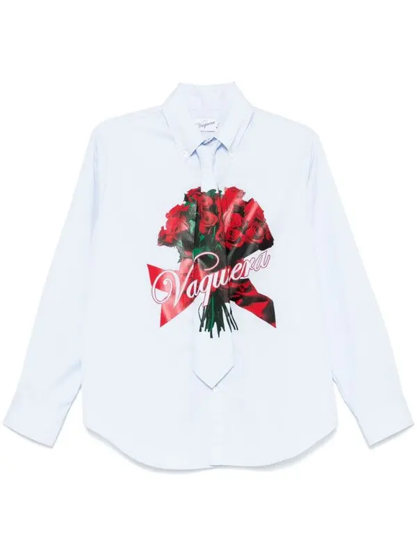 Vaquera Rose Bouquet-print Shirt