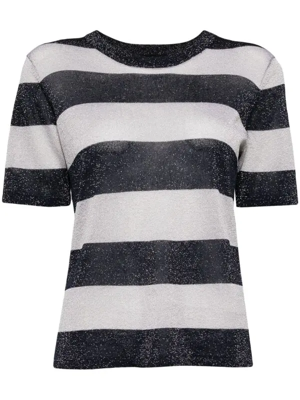 AGNÈS B. Stripped Knitted Top