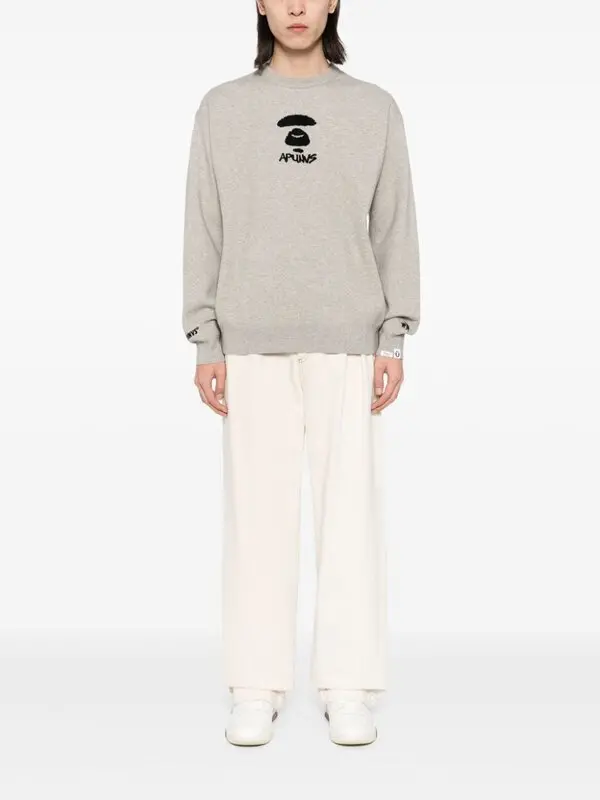 AAPE BY *A BATHING APE® Logo-jacquard Jumper