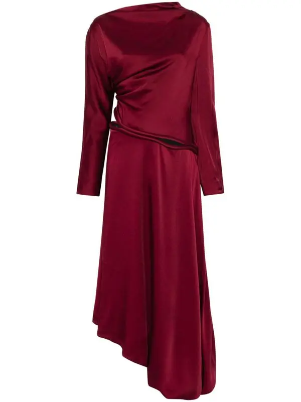 Victoria Beckham Piped-trim Midi Dress