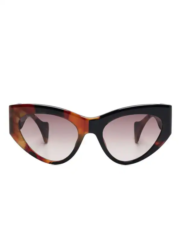 Gucci Cat-Eye Sunglasses Brown Editorialist