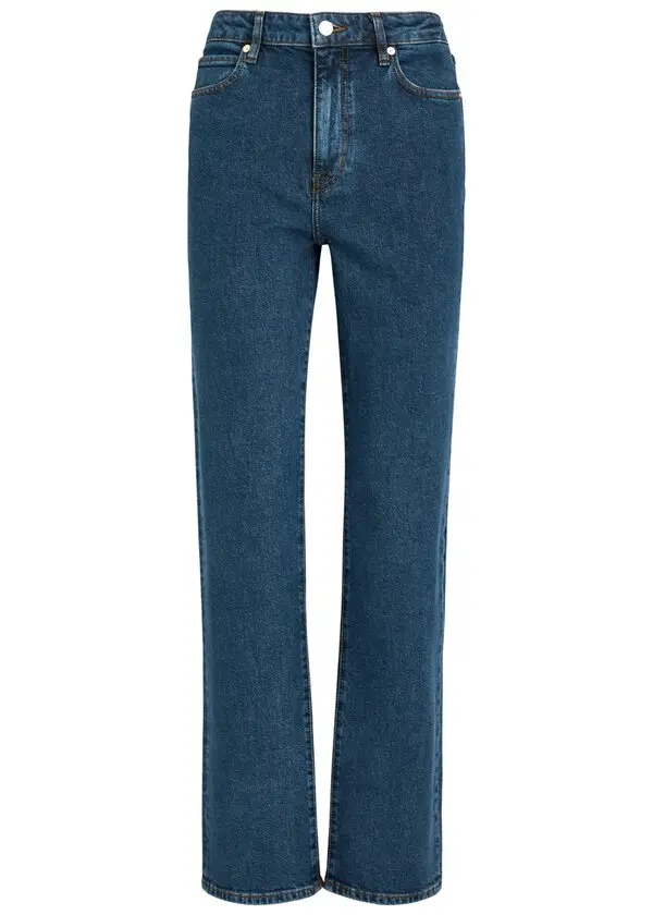 FRAME The Ruler Straight-leg Jeans - Dark Blue