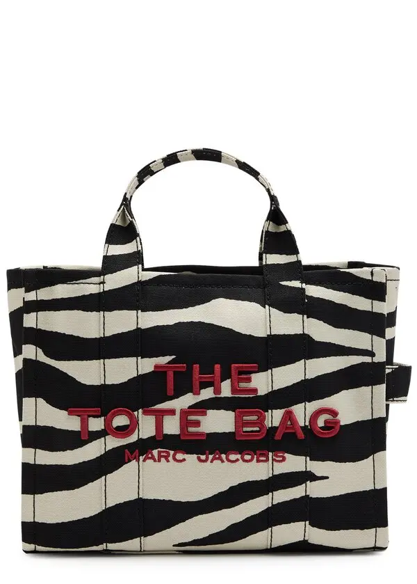 Marc Jacobs Tote Medium Canvas Tote - Black And White