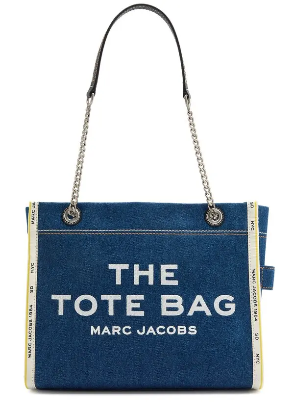Marc Jacobs Tote Medium Denim Tote - Dark Blue