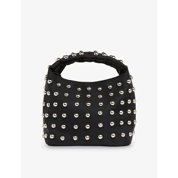 Whistles Studded Woven Top-handle Bag