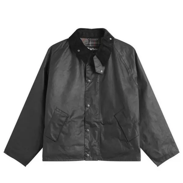 Barbour Os Transport Wax Jacket - Black