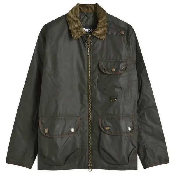 Barbour Angler Wax Jacket In Fern - 25% Off | Editorialist