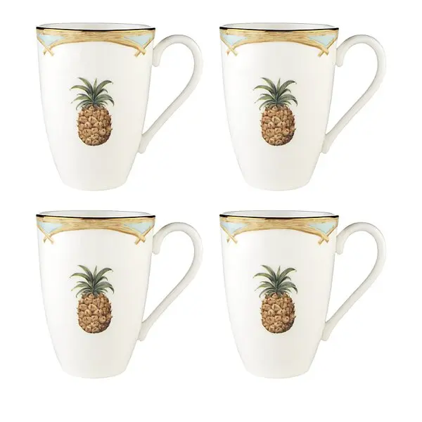 LENOX Colonial Bamboo Mug, Set Of 4