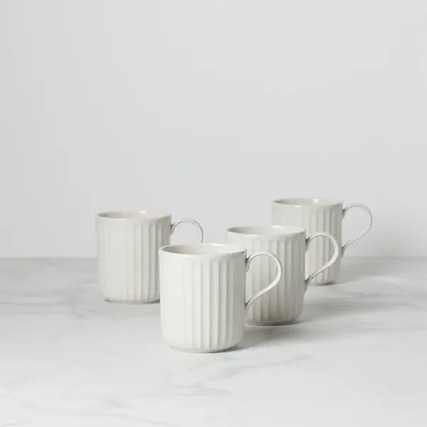 LENOX French Perle Mug, Set Of 4