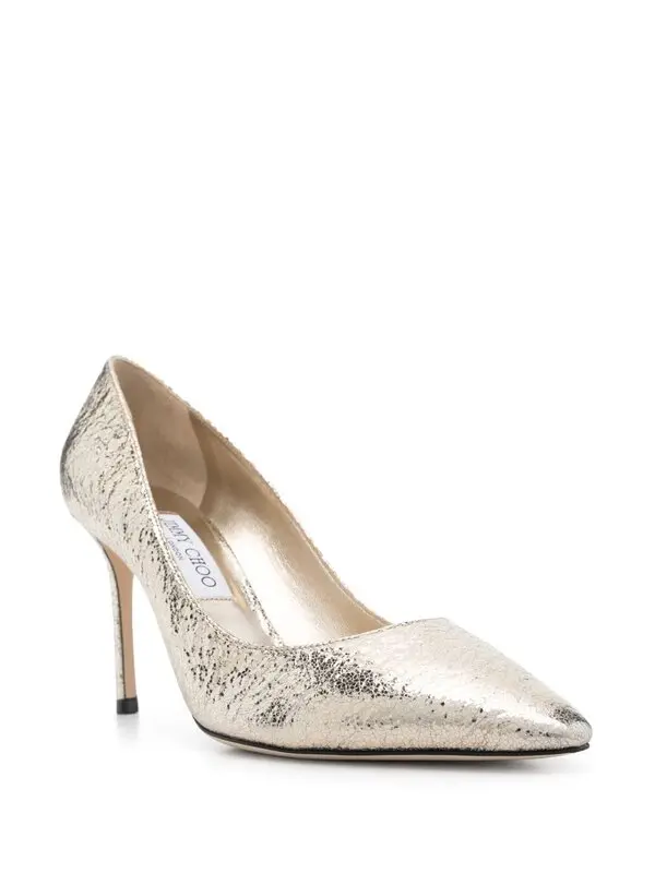 JIMMY CHOO 85mm Romy Pumps - Gold