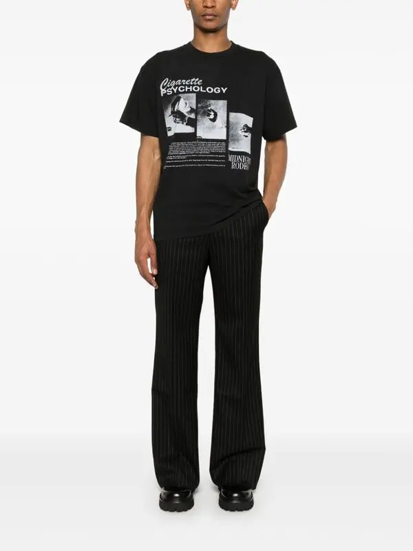 Midnight Rodeo Cigarette Psychology T-Shirt In Black - 48% Off