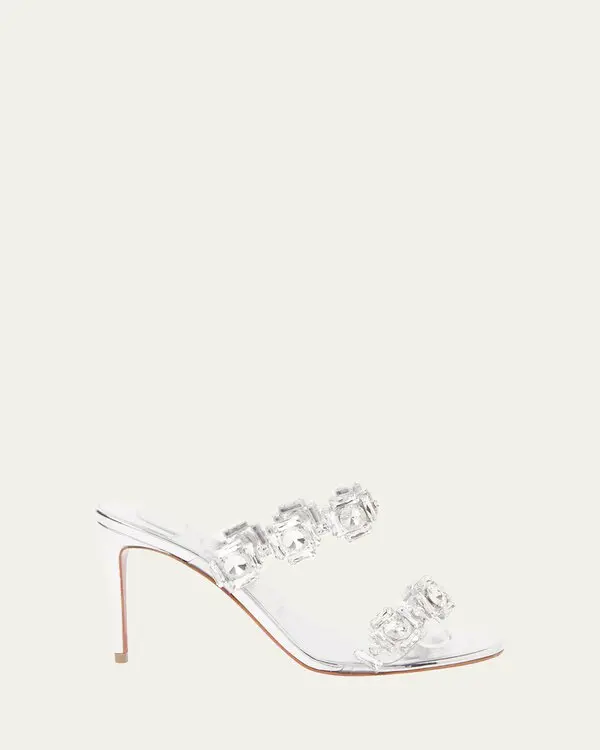 CHRISTIAN LOUBOUTIN Just Jewel Crystal-embellished Slides