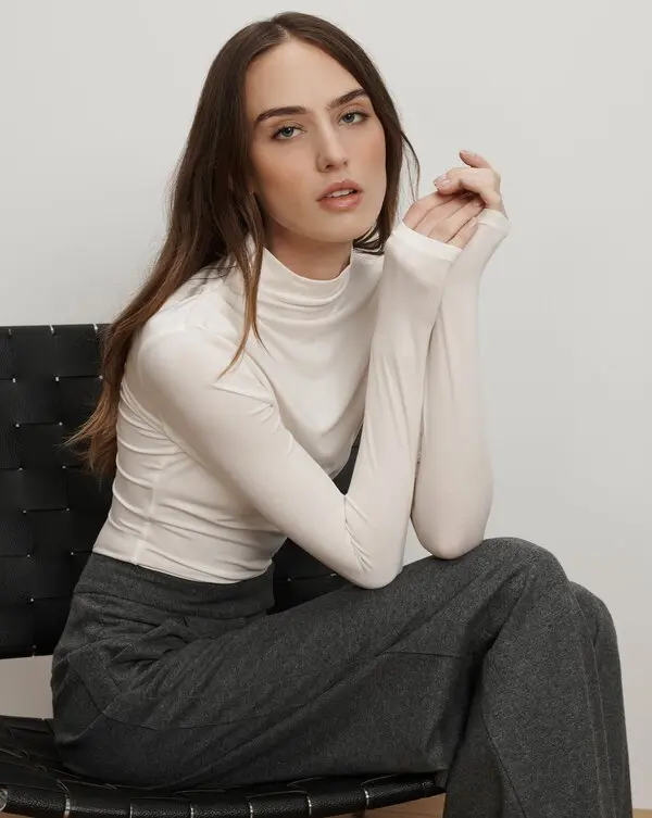 Veronica Beard Mylie Turtleneck - Dove
