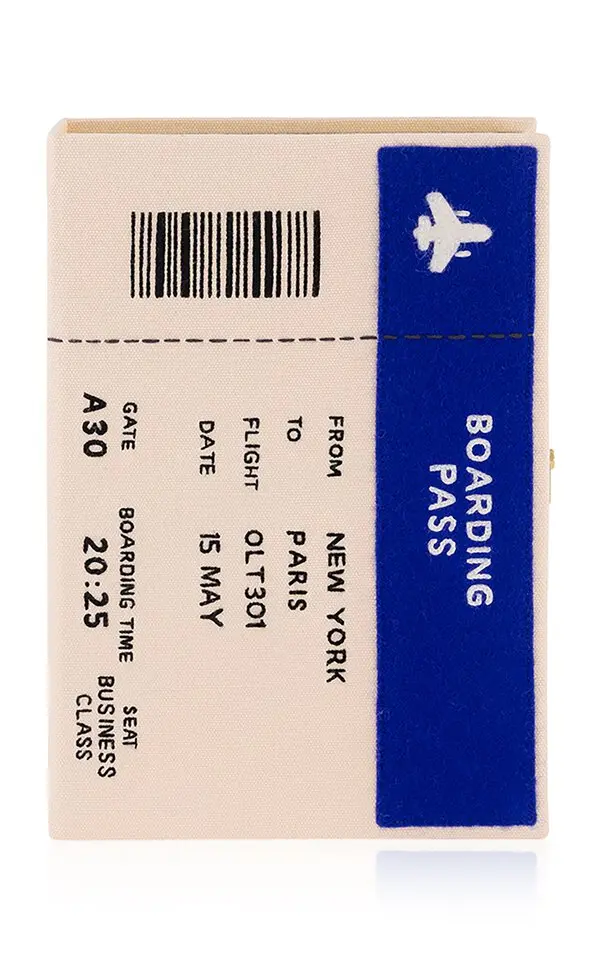 OLYMPIA LE-TAN Boarding Pass Book Clutch