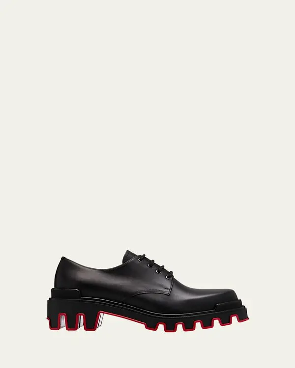 CHRISTIAN LOUBOUTIN Trott Dune Leather Derby Shoes