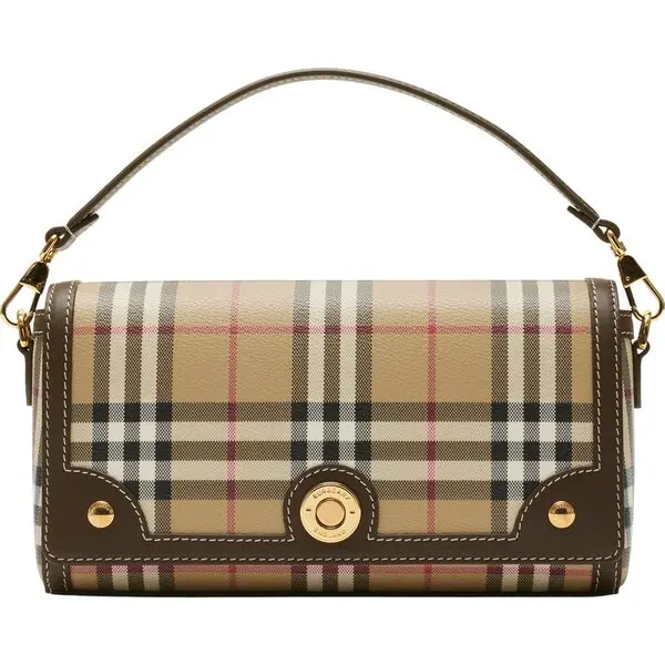Burberry Check Note Bag - Archive Beige/military