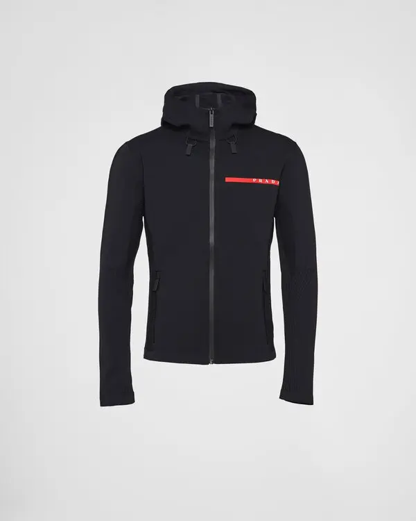 Prada Technical Fabric Hoodie