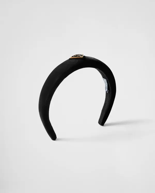 Prada Velvet Headband - Black