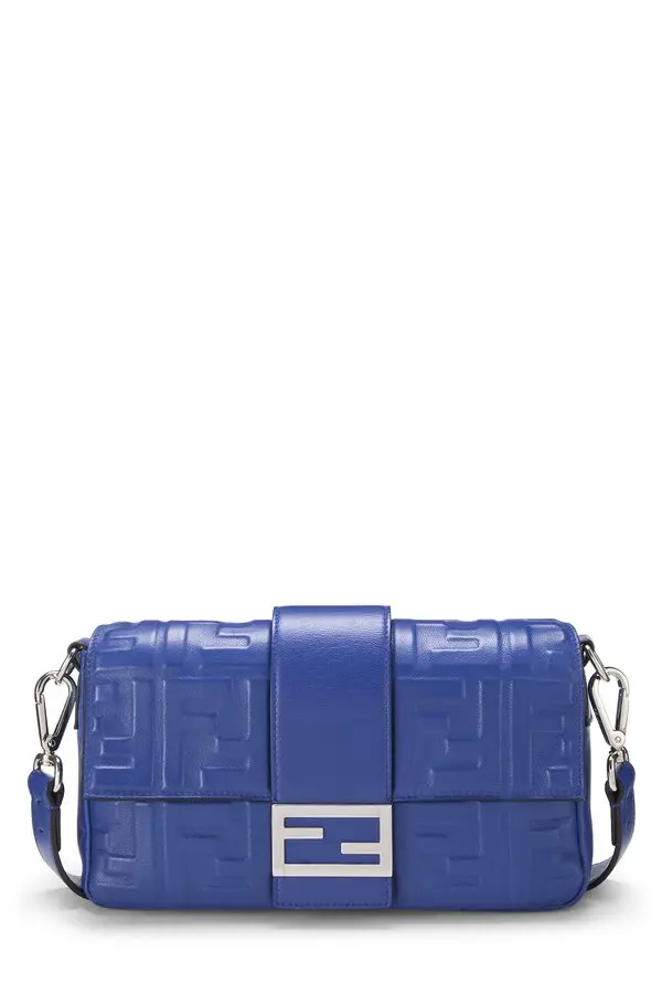 Fendi Embossed Convertible Baguette Medium