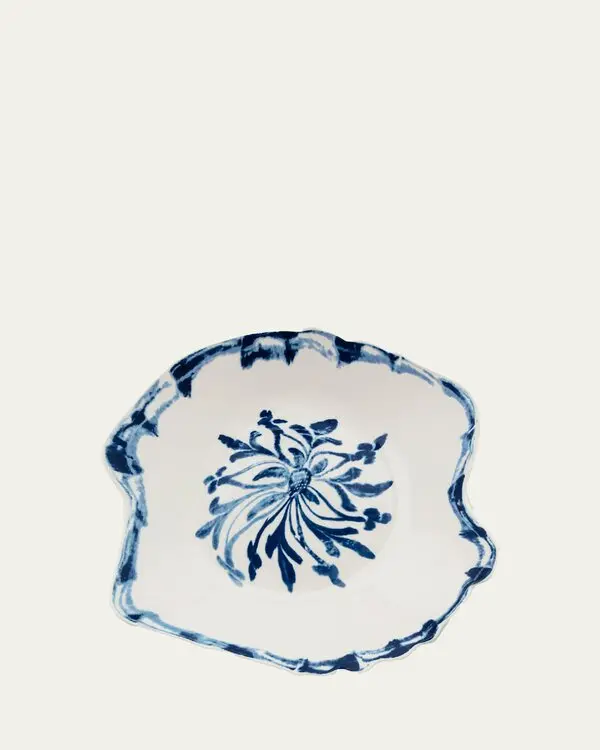 SELETTI Diesel Classics On Acid Talavera Soup Plate - White-blue