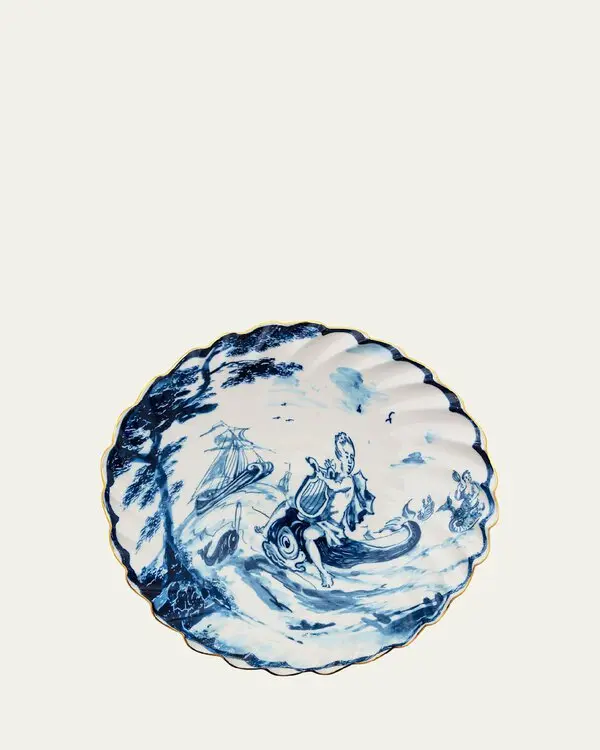 SELETTI Diesel Classics On Acid Delfino Soup Plate - White-blue