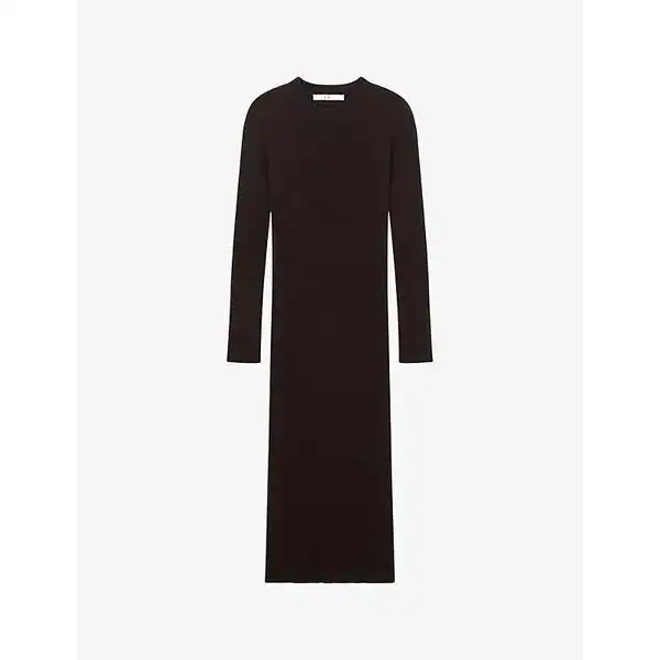 Iro Paris Liette Ribbed-Knit Cashmere Maxi Dress In Bro02 - 39% Off ...